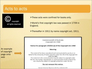 Copyright act | PPT