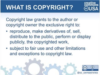 Copyright and Creative Commons 101 | PPT