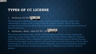 Copyright and cc licenses ppt copy | PPT