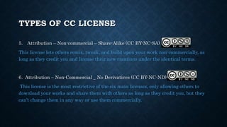 Copyright and cc licenses ppt copy | PPT