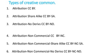 Copy right and creative common | PPT