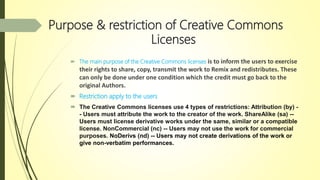 Copy right and creative common ppt | PPTX