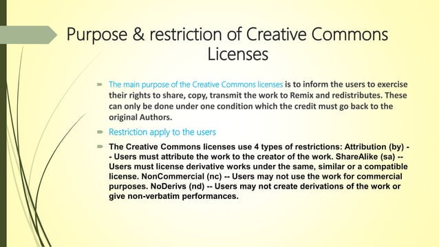 Copy right and creative common ppt | PPTX