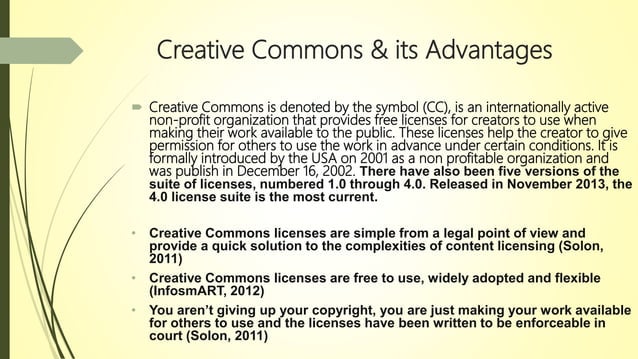 Copy right and creative common ppt | PPTX