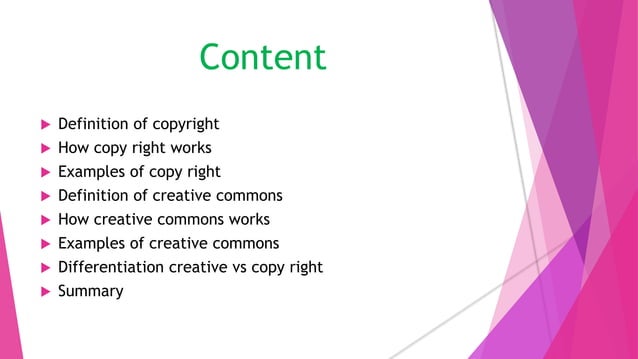 Copy right and creative commons | PPT