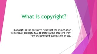 Copy right and creative commons | PPT
