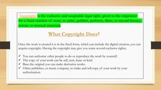 Copyright and creatives commons | PPTX