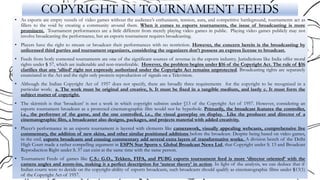 Copyright and Esports | PPT