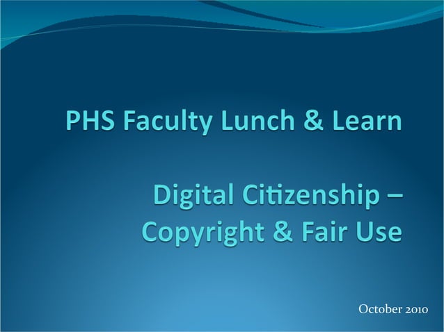 Copyright © and fair use | PPT