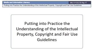 Media and Information Literacy Copyright and fair use.pptx