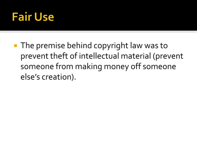 Copyright and fair use basics | PPTX