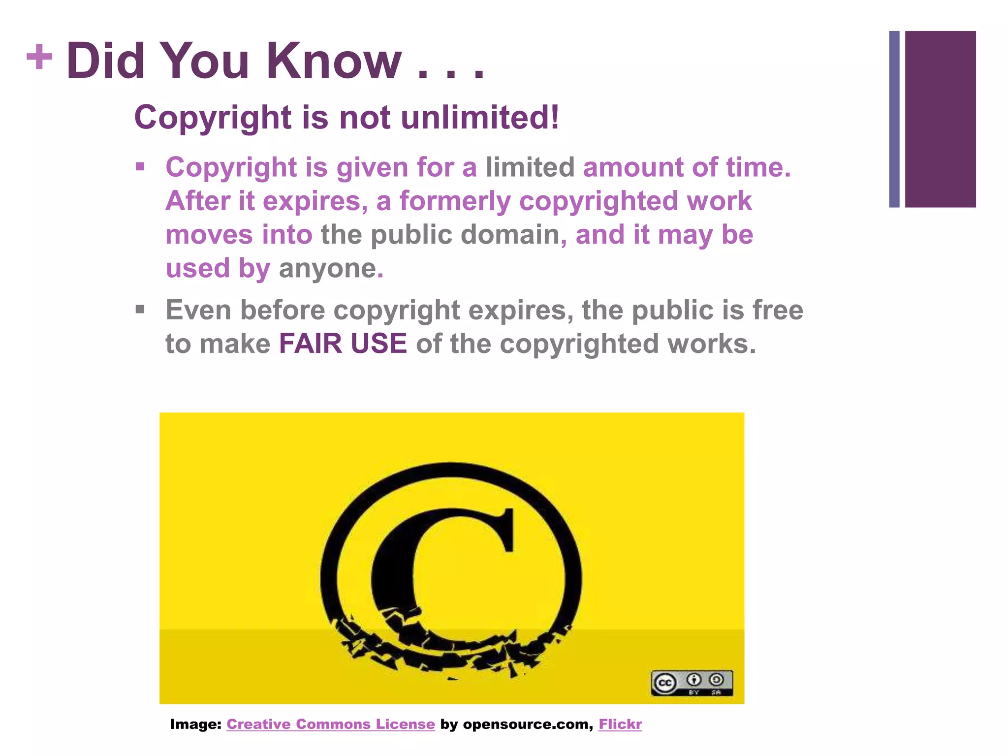 Copyright and fair use lesson | PPTX