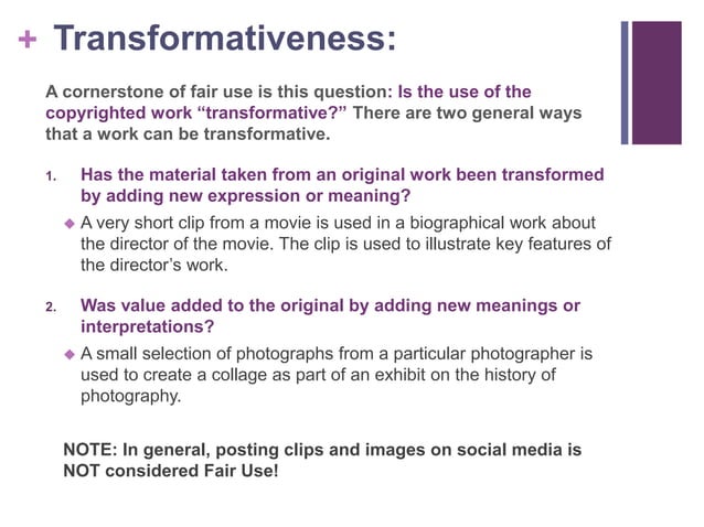 Copyright and fair use lesson | PPTX