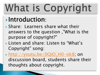 Copyright and intellectual property use in digital media | PPTX