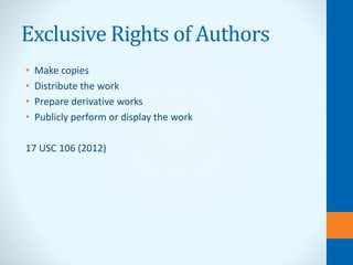 Copyright and permissions | PPT