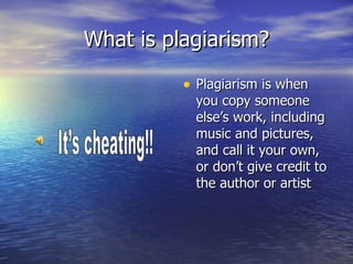 Copyright And Plagiarism | PPT | Law