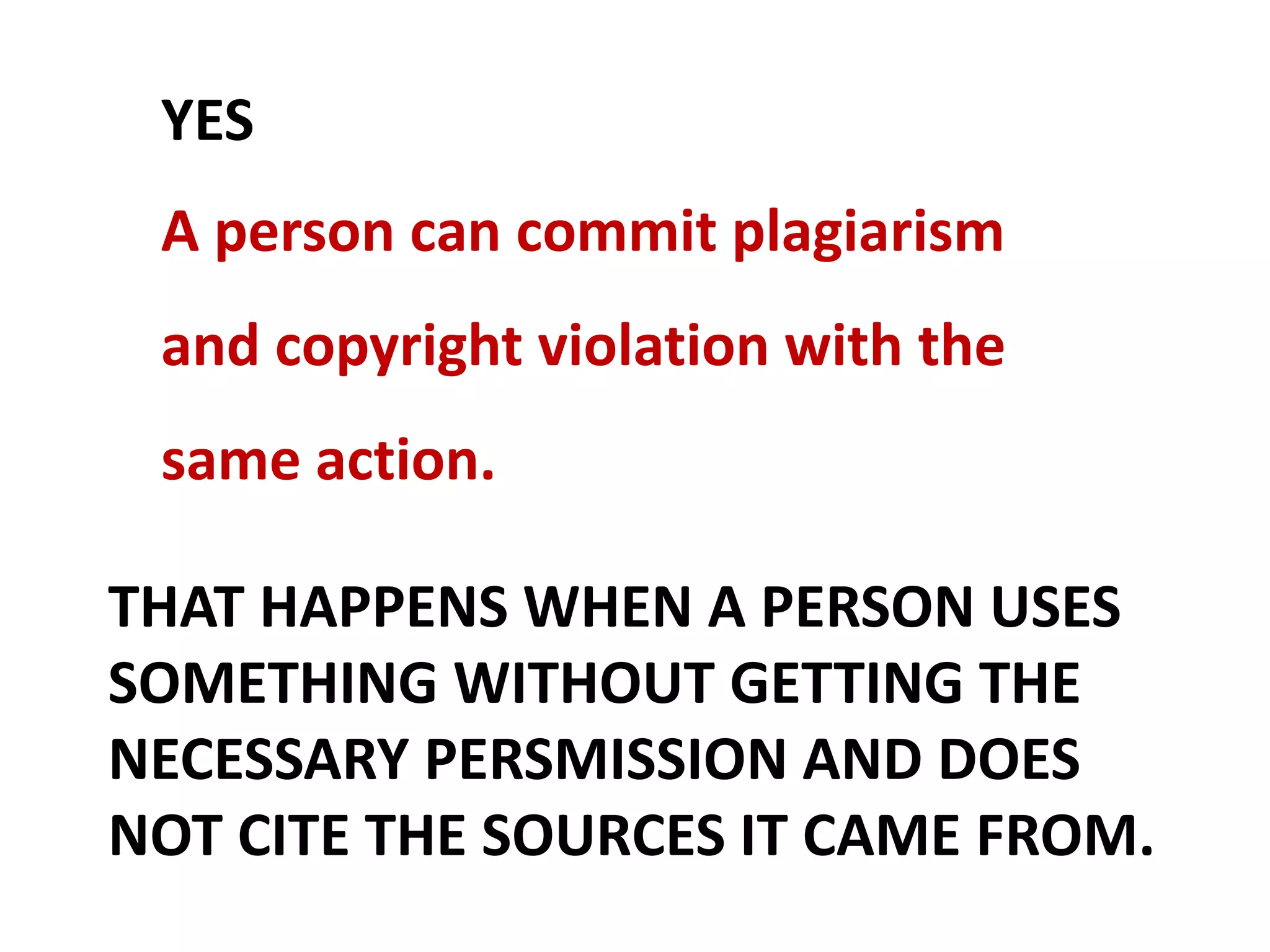 Copyright and plagiarism | PPTX