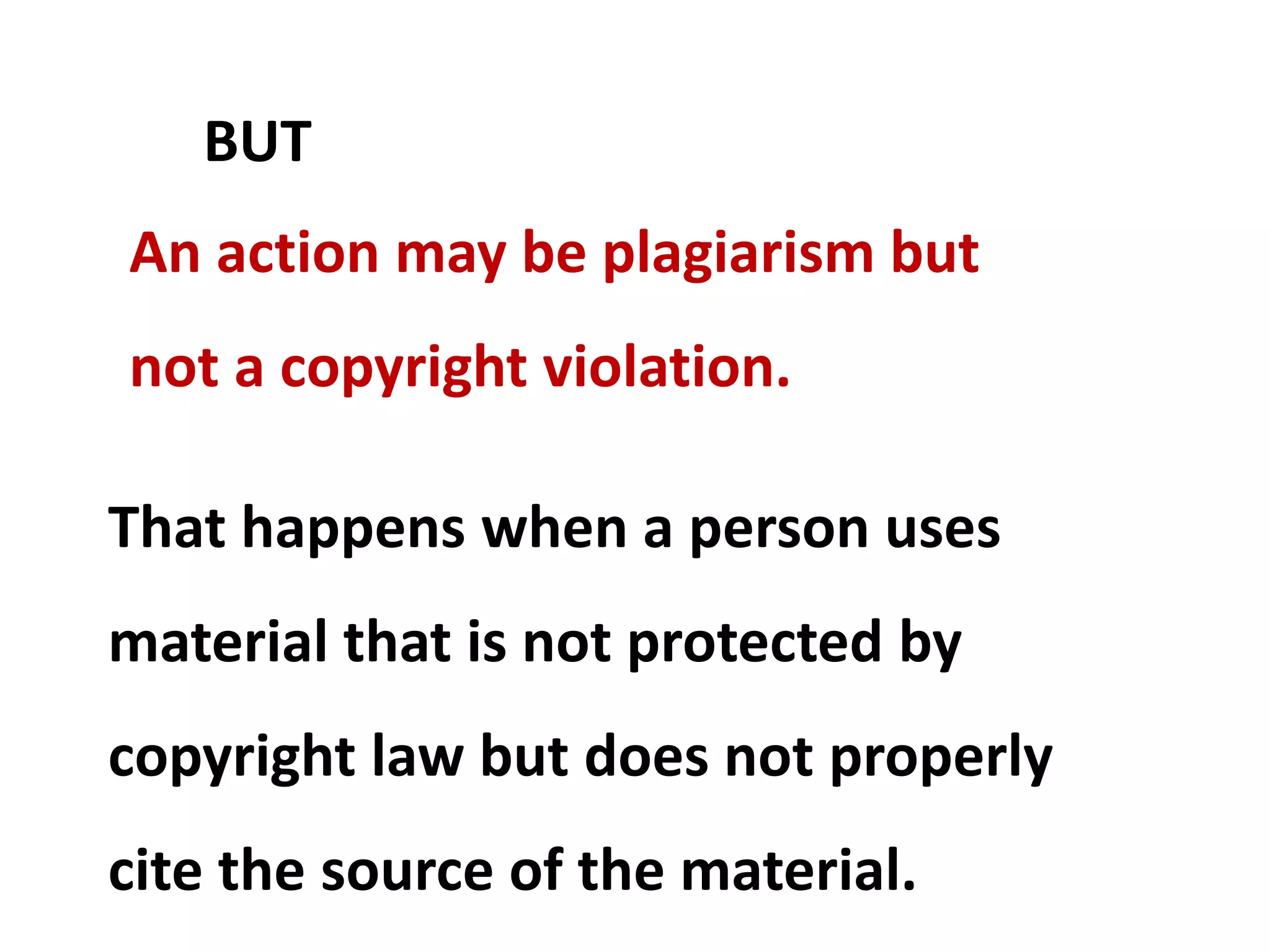 Copyright and plagiarism | PPTX