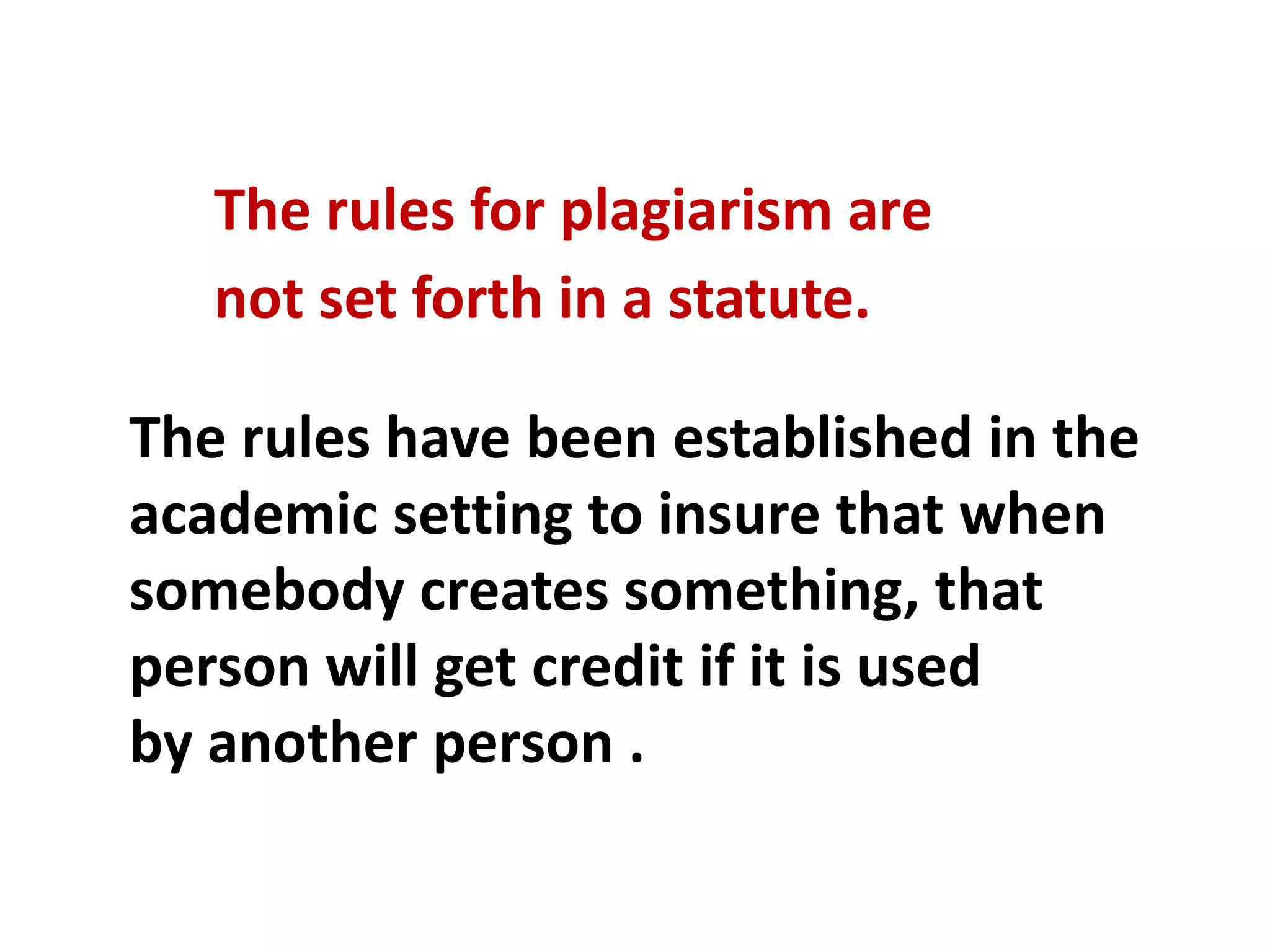 Copyright and plagiarism | PPTX