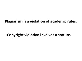 Copyright and plagiarism | PPTX