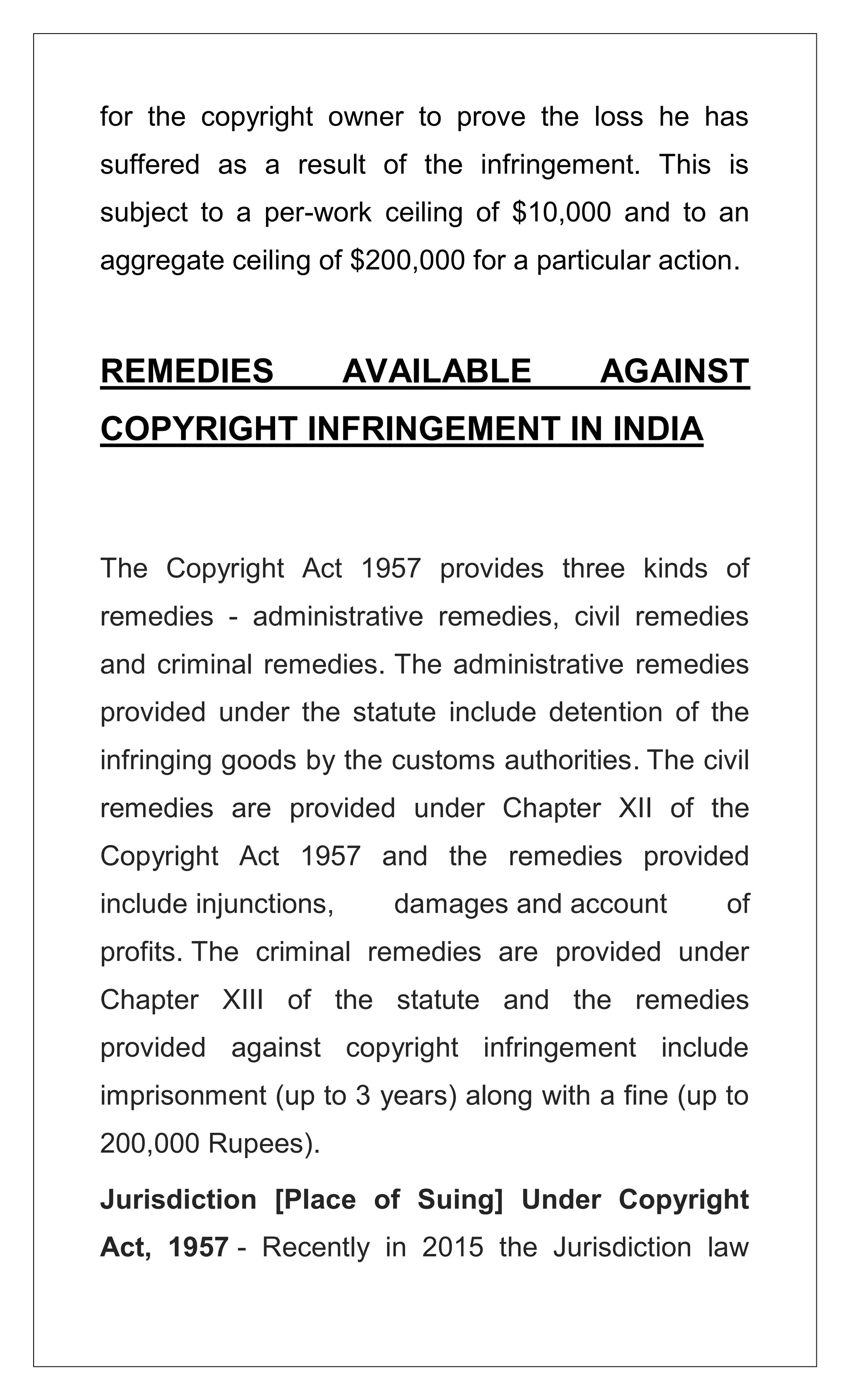 Copyright Infringment | PDF