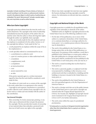 Copyright basics | PDF | Desktop Publishing | Computer Software and ...