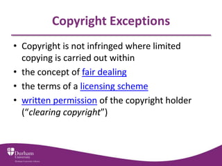 Copyright (basics) for Researchers | PPT