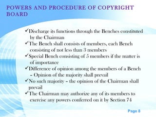 Copyright board | PPT