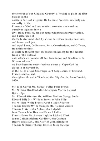 Copyright © by The McGraw-Hill Companies, Inc. The Mayflower C.docx