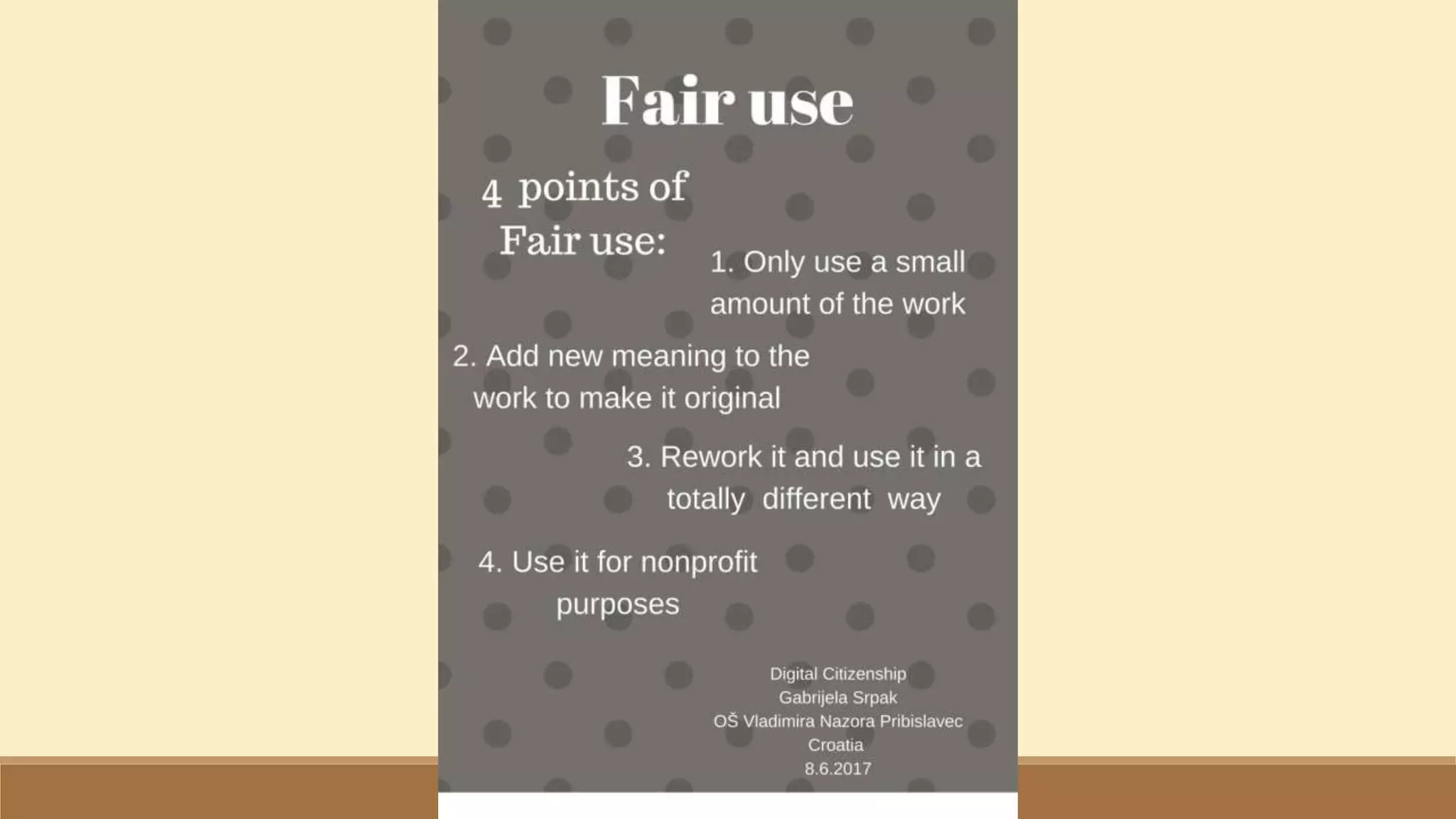 Copyright - copying rules and fair use - Canva posters | PPT