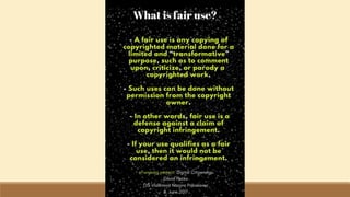 Copyright - copying rules and fair use - Canva posters | PPTX
