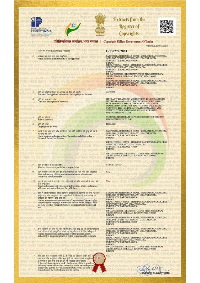 Copy Right Dr.Tarpan H Shah, Standard Operating Procedure to open ...