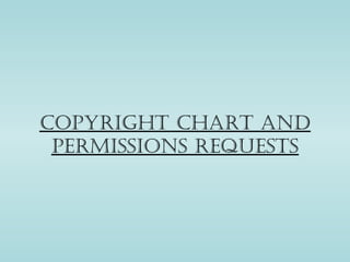 Copyright chart and permissions requests | PPT