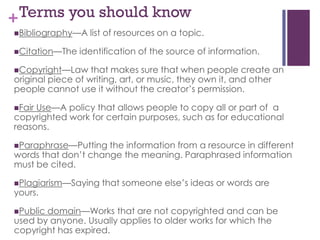 Copyright cite sources 2013 | PPT