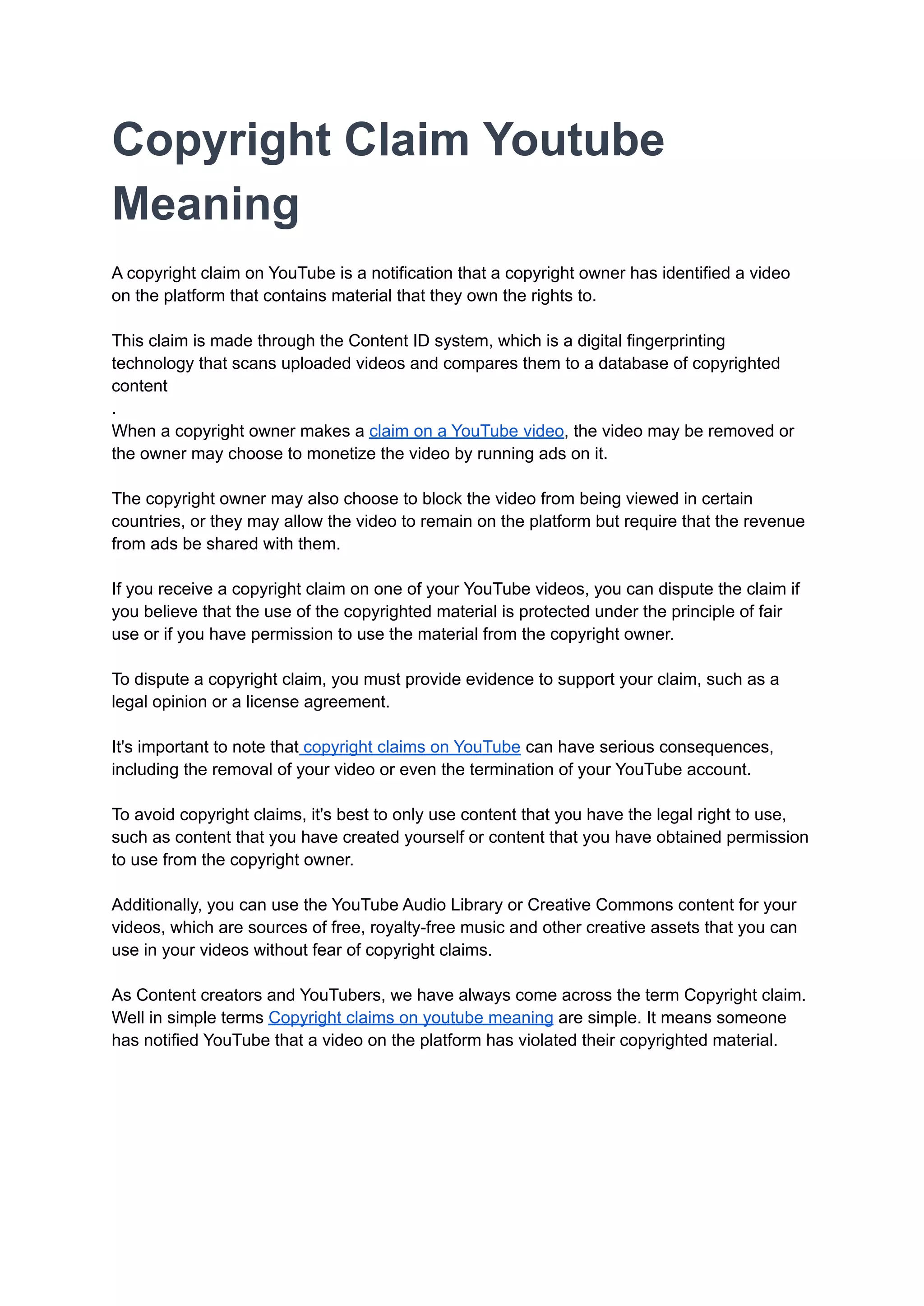 Copyright Claim Youtube Meaning.pdf
