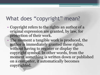 What Date Does Copyright Mean