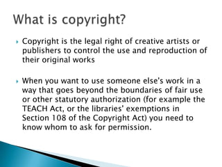 Copyright crashcourse | PPTX | Law
