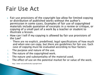 Copyright crashcourse | PPTX | Law