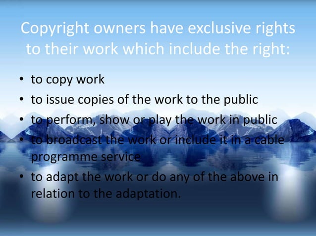 Copyright, Design And Patents Act, 1988 | PPT