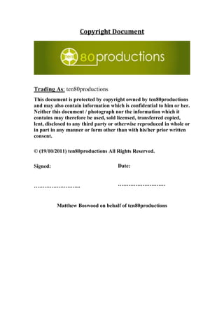 Copyright Document | DOCX
