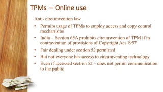 Copyright Exception and Online Learning issues and challenges | PPTX