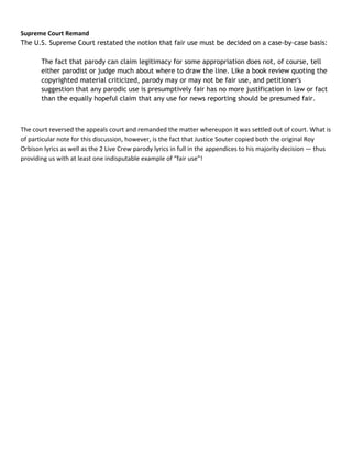 Copyright fair use doctrine | PDF