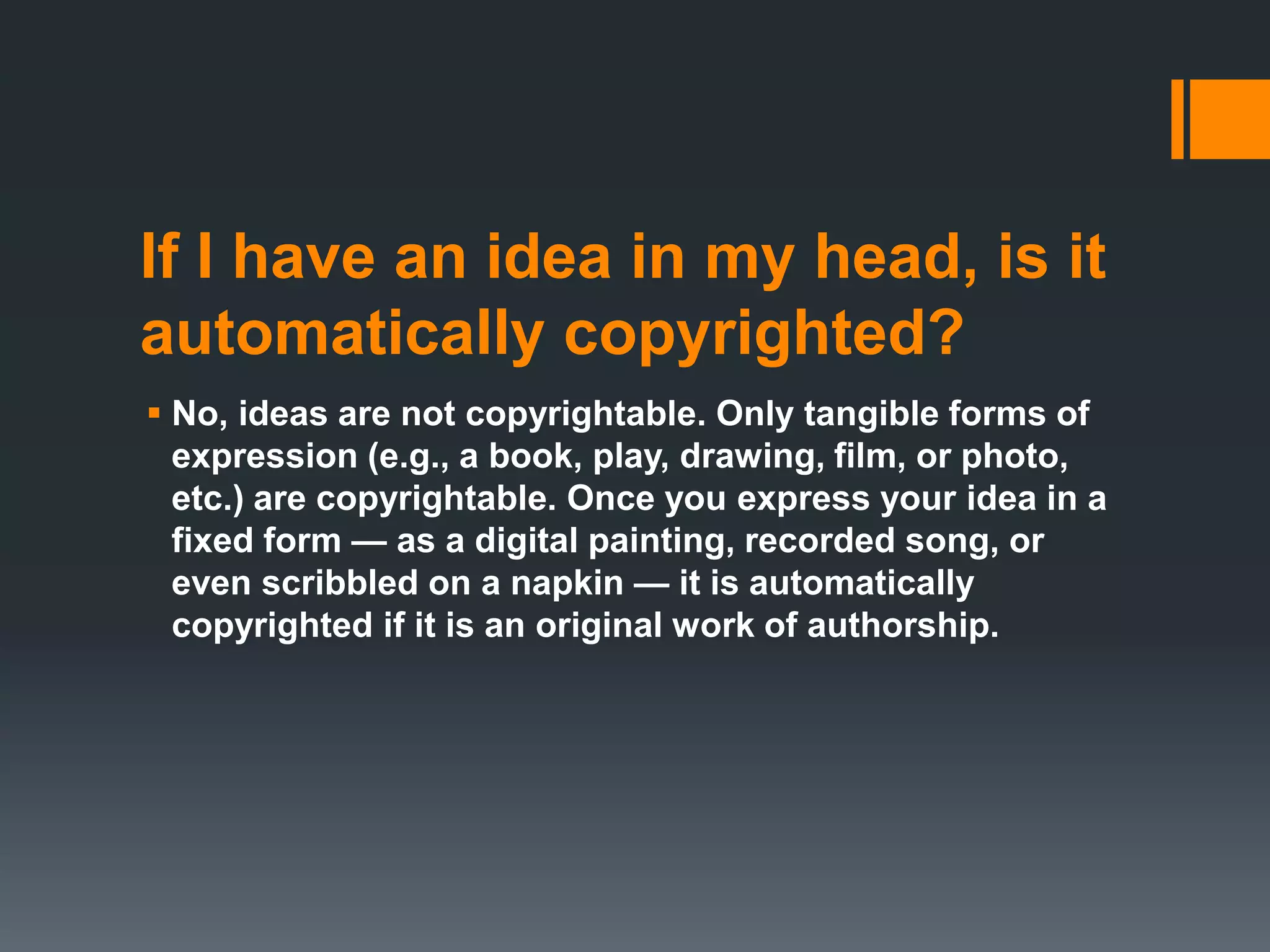 Copyright, fair use & public domain | PPTX