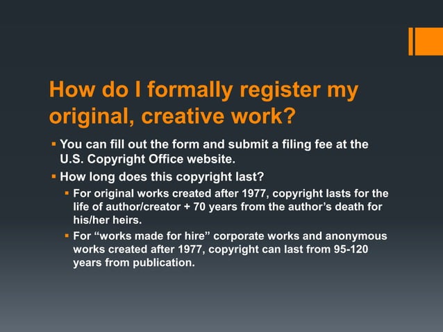 Copyright, fair use & public domain | PPTX