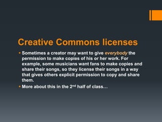 Copyright, fair use & public domain | PPTX