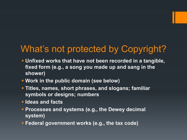 Copyright, fair use & public domain | PPTX