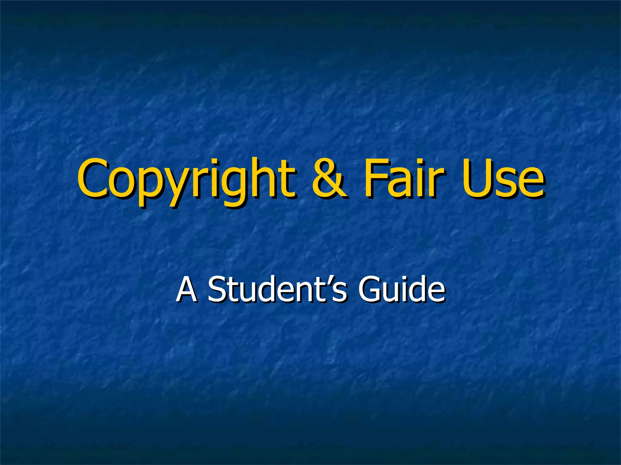Copyright for Students | PPT