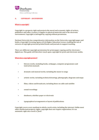 Handout 2: Copyright guide (a1) | PDF