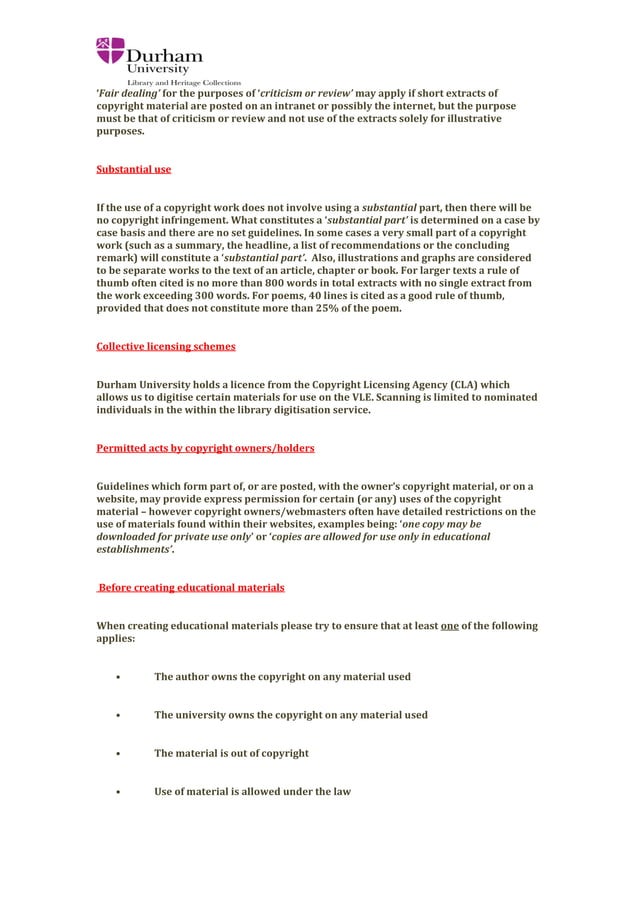 Handout 2: Copyright guide (a1) | PDF