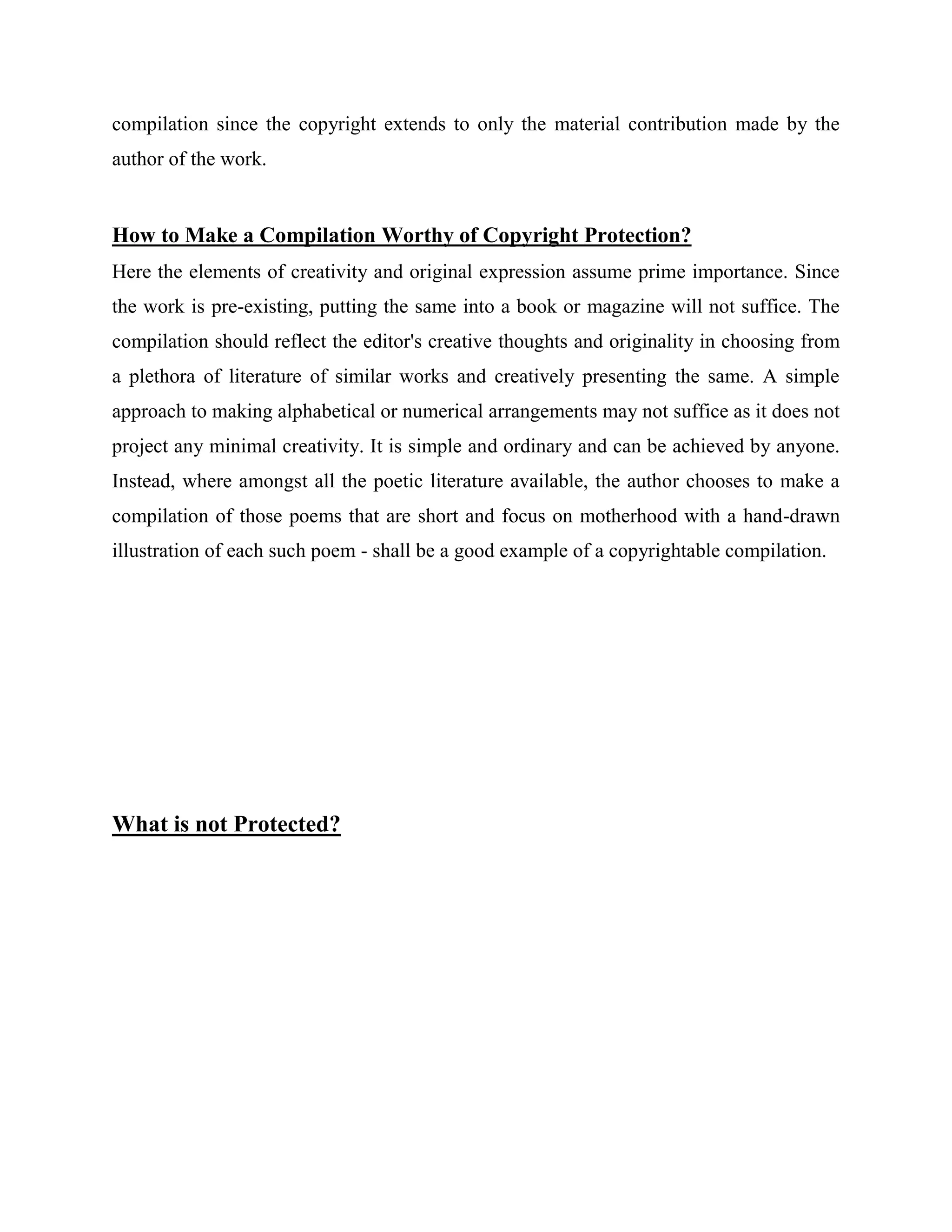 Copyright in Compilations | PDF